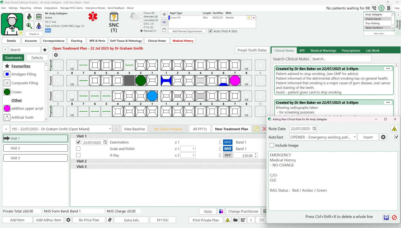 Clinical - Pearl Dental Software